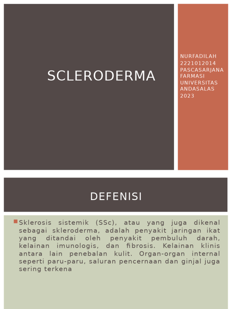Scleroderma | PDF