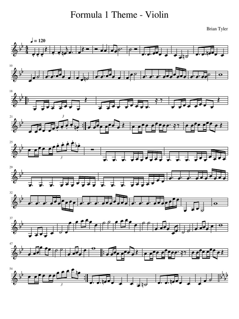 Formula_1_Theme_-_Brian_Tyler (1) | PDF