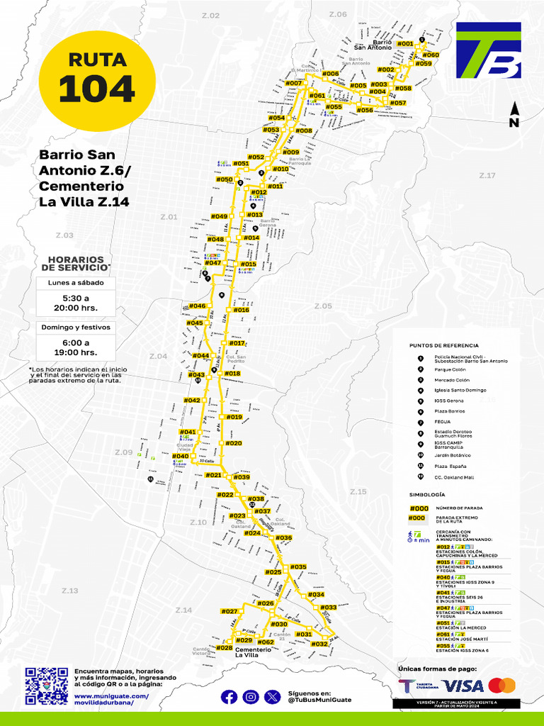 Información Ruta 104 | PDF