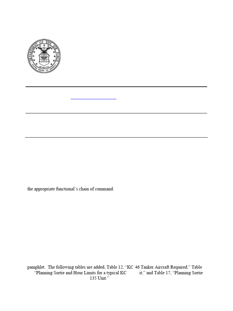 Air Force Pamphlet 10-1403 | PDF