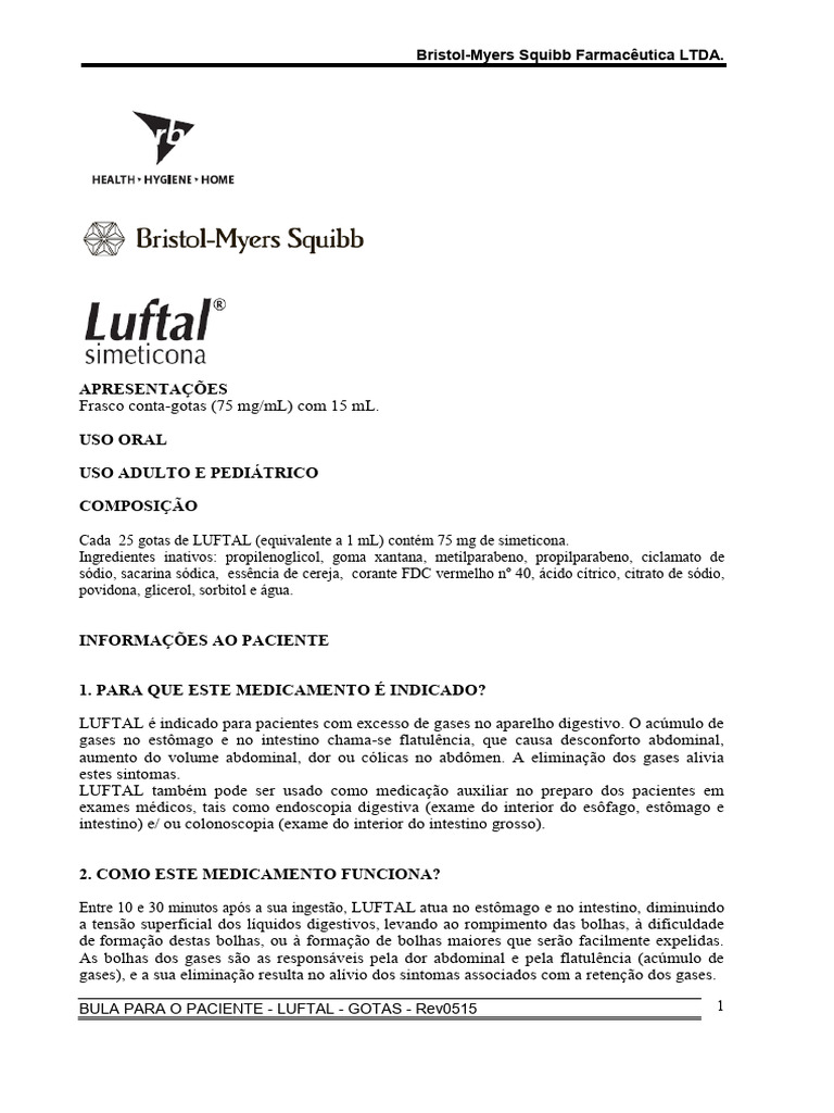 Luftal Sol Oral Vp4 Rev0515 | PDF
