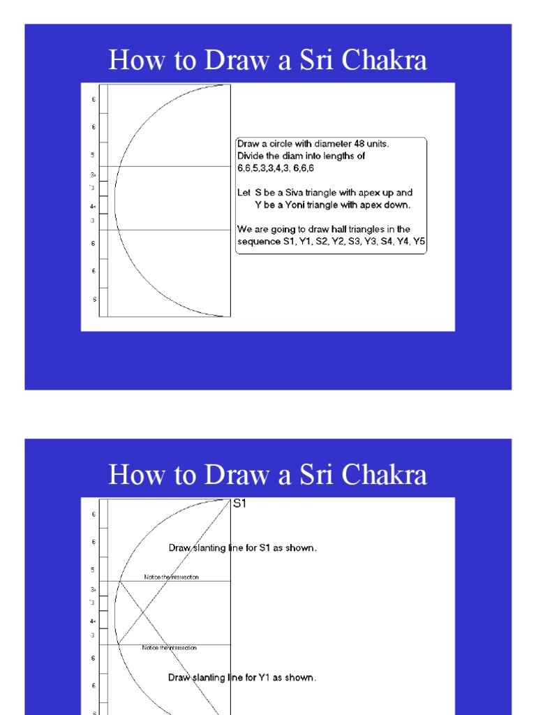 How To Draw Sri Chakra | PDF