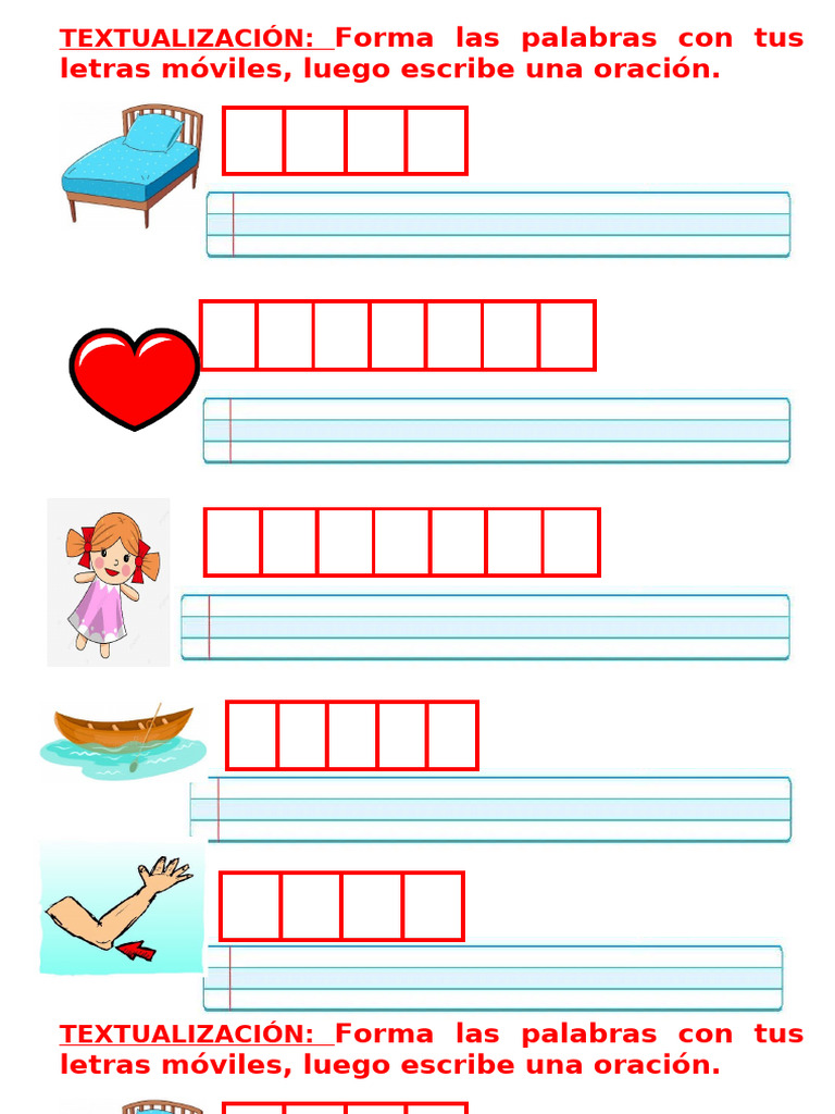 FICHA- palabras y oraciones con CA-CO-CU - 2 | PDF