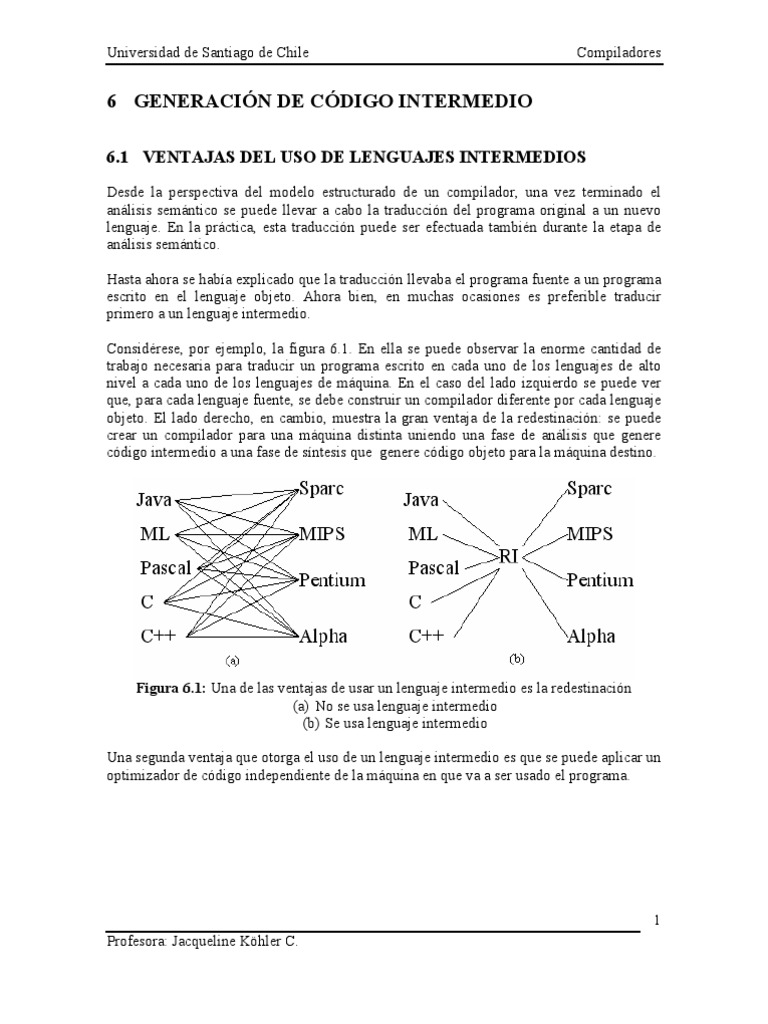 Cap 6 - Generacion de Codigo Intermedio | PDF | Compilador | Puntero (Programación de computadora)