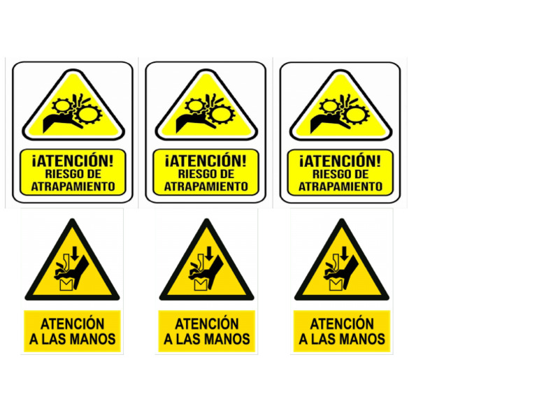 Pictograma Riesgo de Atrapamiento | PDF