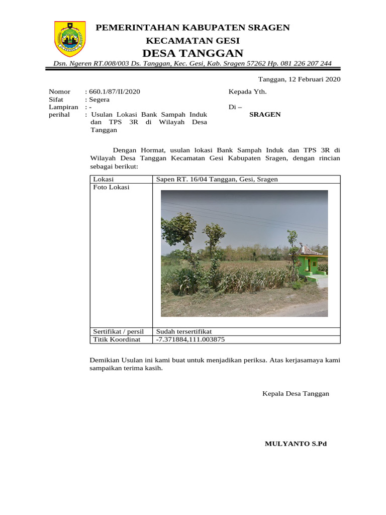 Proposal TPS 3R | PDF