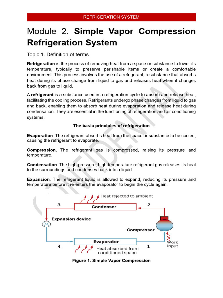 Vapor Compression Refrigeration System | PDF