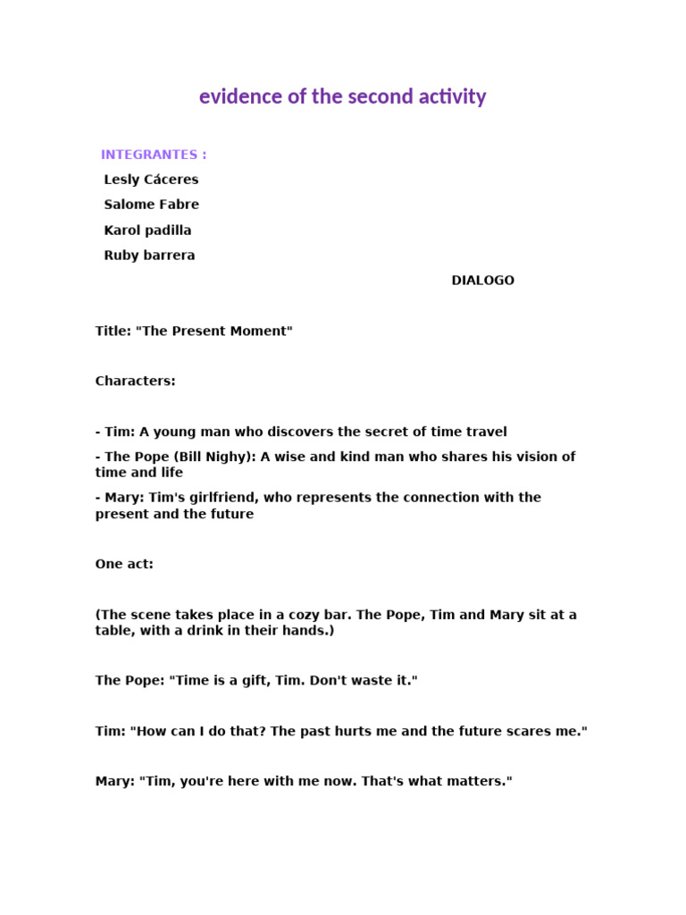 Evidence of The Second Activity | PDF