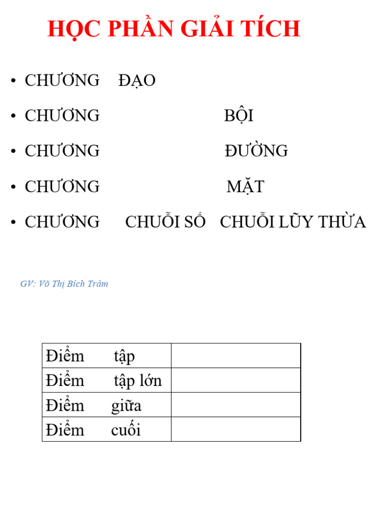 Chương 1 - GT2 - Hàm Nhiều Biến | PDF