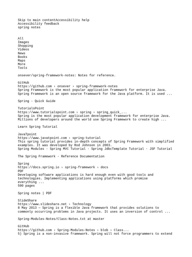 Spring Notes Vijay | PDF