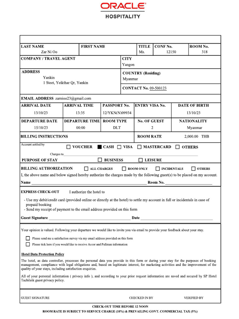 Registration Card | PDF