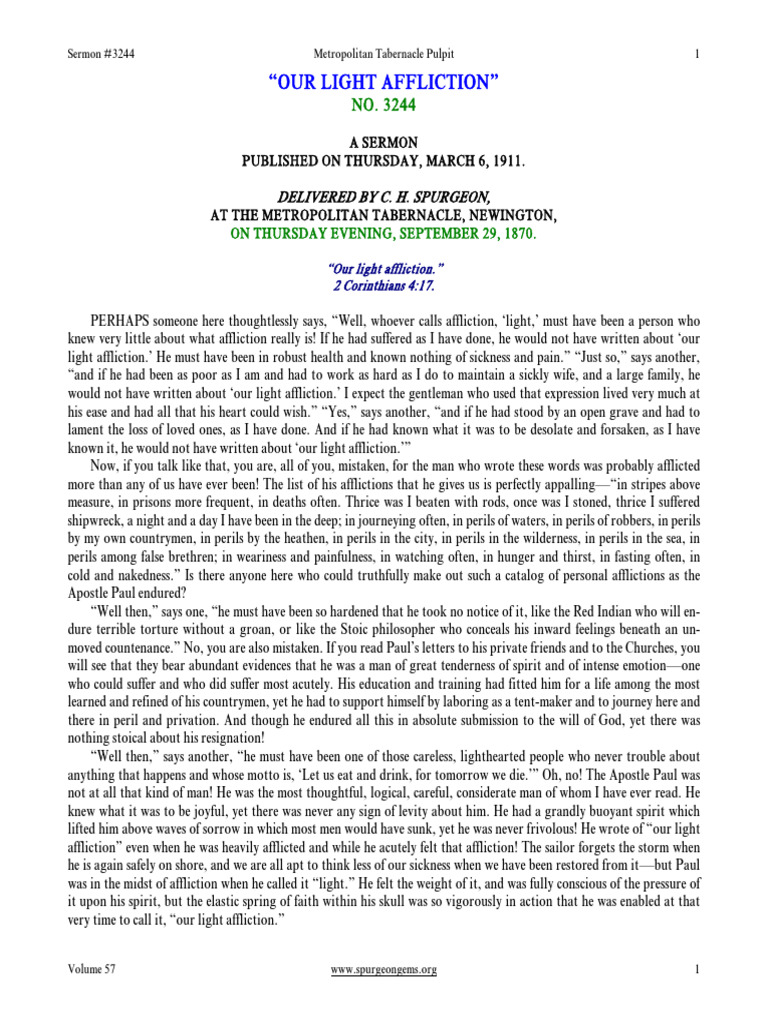 #3244 - 'Our Light Affliction' | PDF
