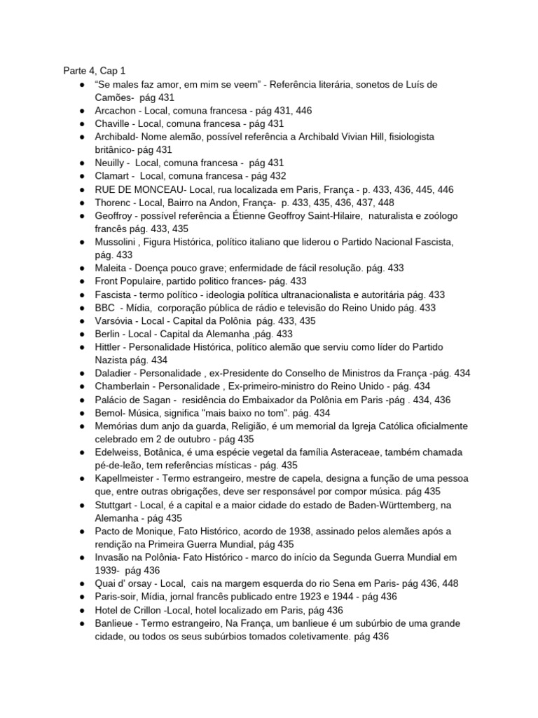 Referências Parte IV, Cap I | PDF