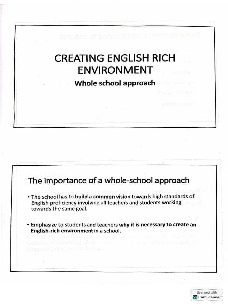 Create English Rich Environment | PDF