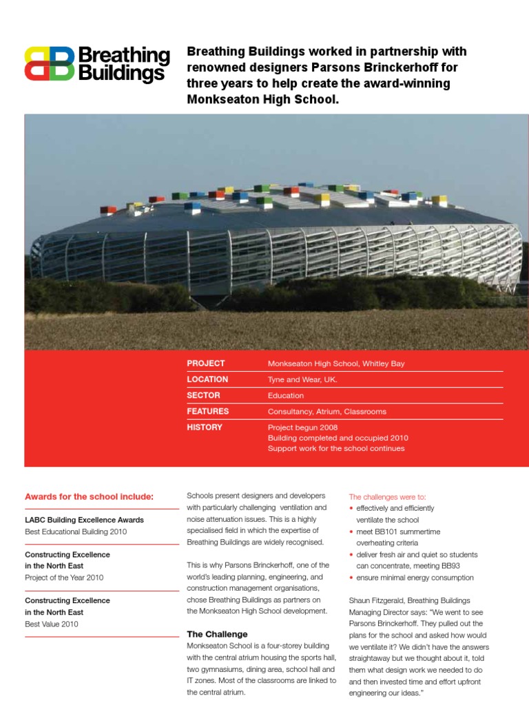 Monkseaton High School Ventilation Project | PDF | Ventilation ...