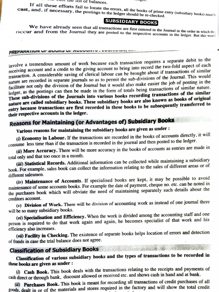 Accounting Subsidiary Book | PDF