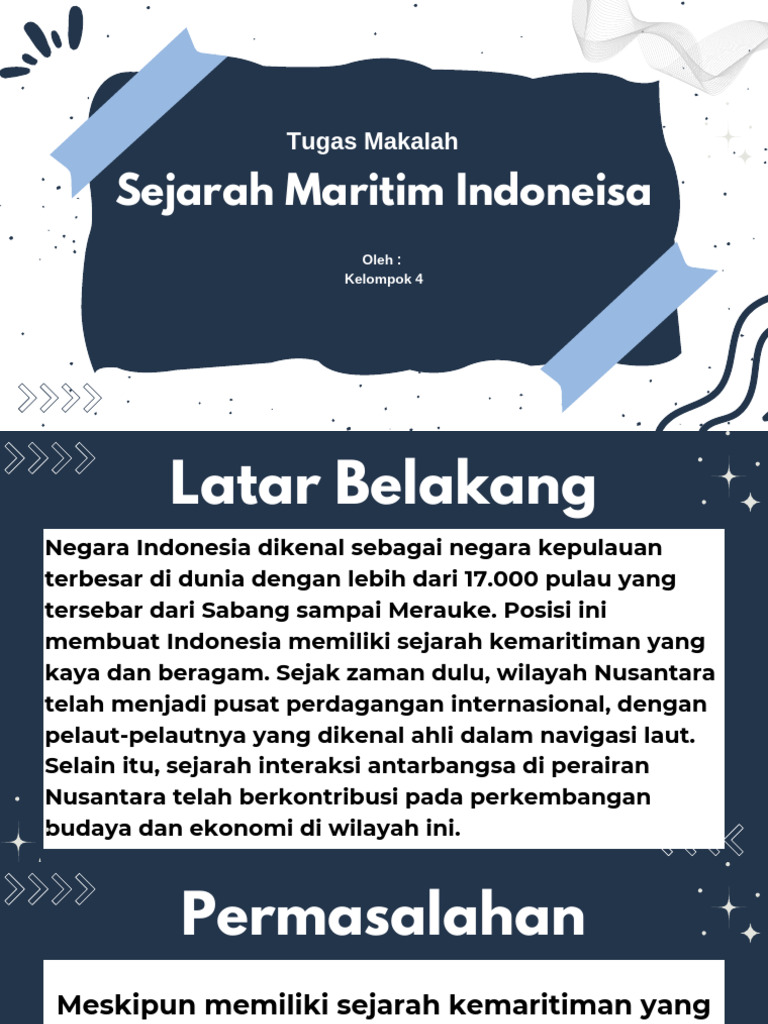 Sejarah Maritim Indoneisa Presentasi | PDF