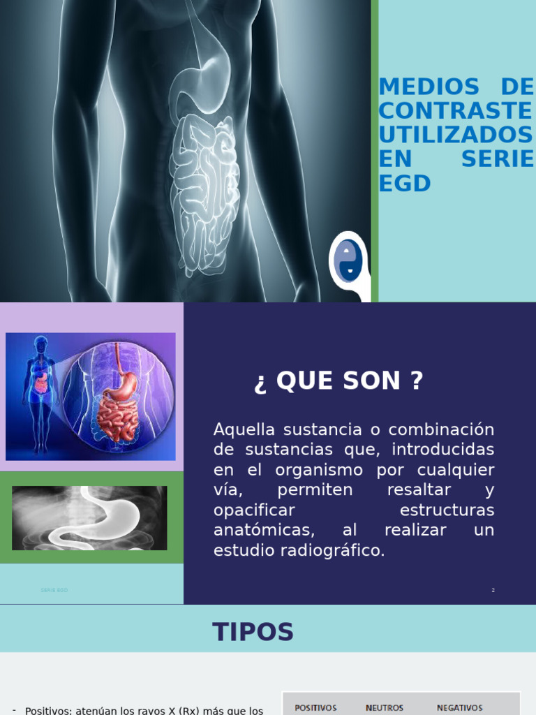 Medios de Contraste Utilizados en Serie Egd | PDF