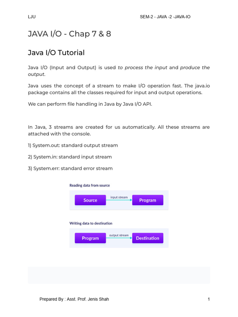 Java I - o | PDF