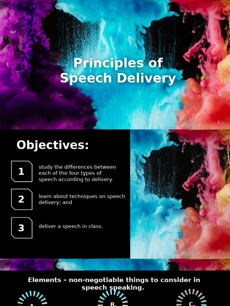 Lesson 7 Principles of Speech Delivery | PDF | Gesture | Speech