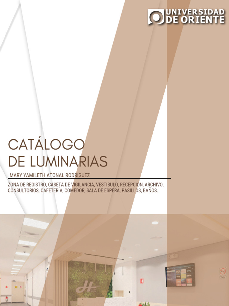 Catalogo de luminarias , planta baja de clínica | PDF