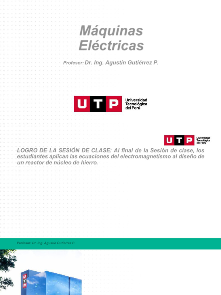 Semana 3 (1ra Parte) AAGP FISE UTP Máq Eléct Estat y Rotat | PDF