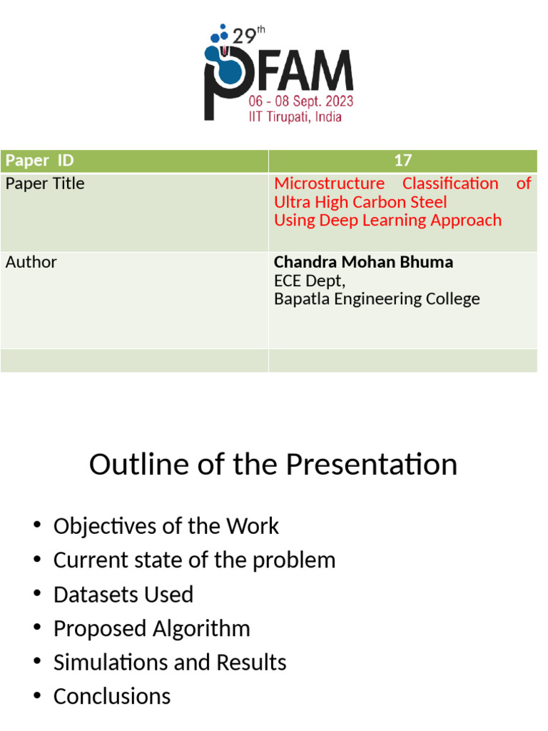 Microstructure Classification Using Deep Learning (PFAM2023) | PDF | Steel | Microstructure