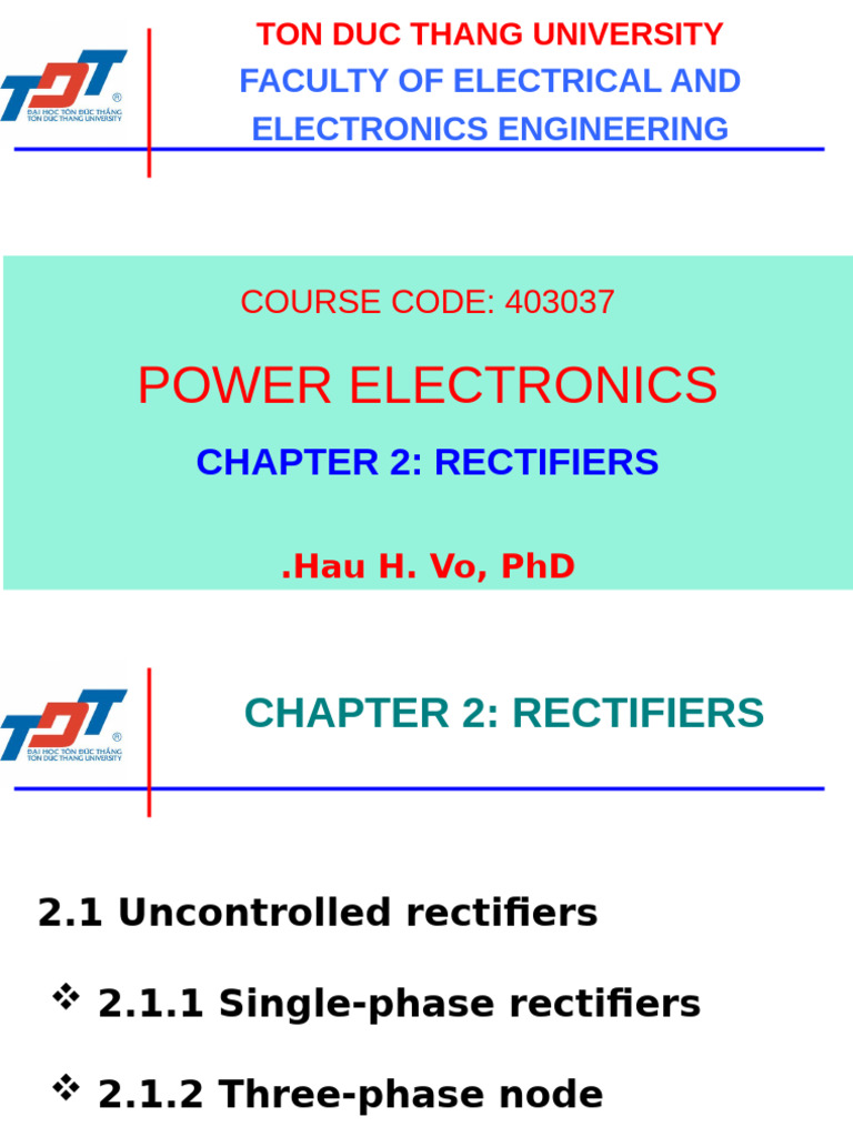 403037 Power Electronics Chapter 2 | PDF