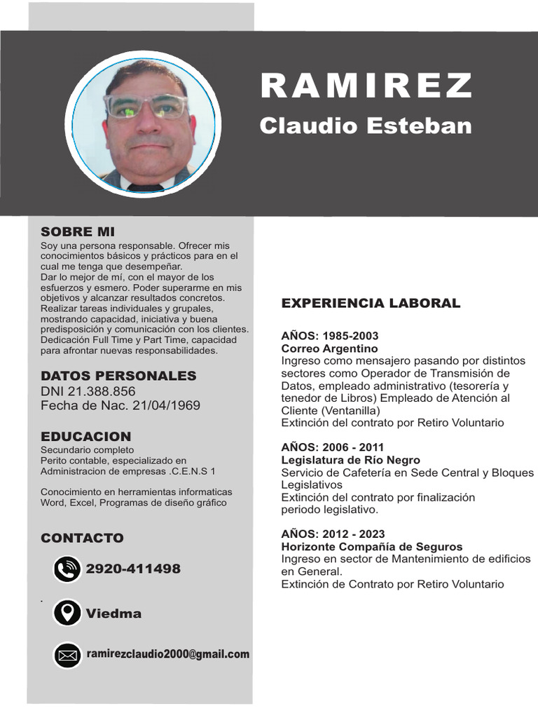 Curriculum Claudio | PDF