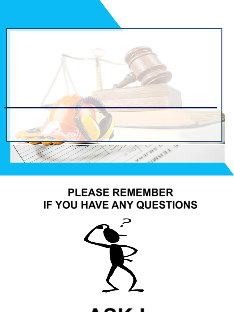 Osh Awareness Manual-Ra 11058 (Safety Officer 1) | PDF