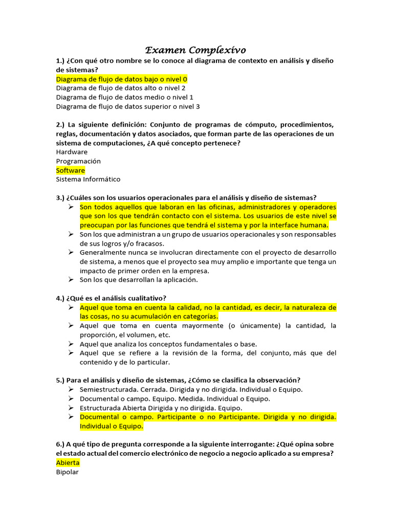 Examen Complexivo | PDF