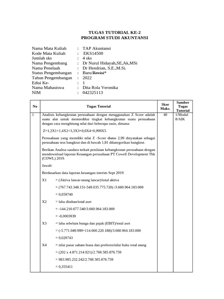 Tugas 2 TAP Dita Rola Veronika | PDF