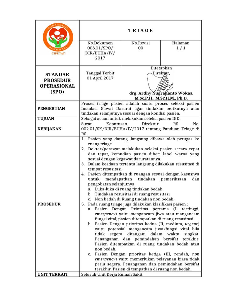 Spo Triage BHC | PDF