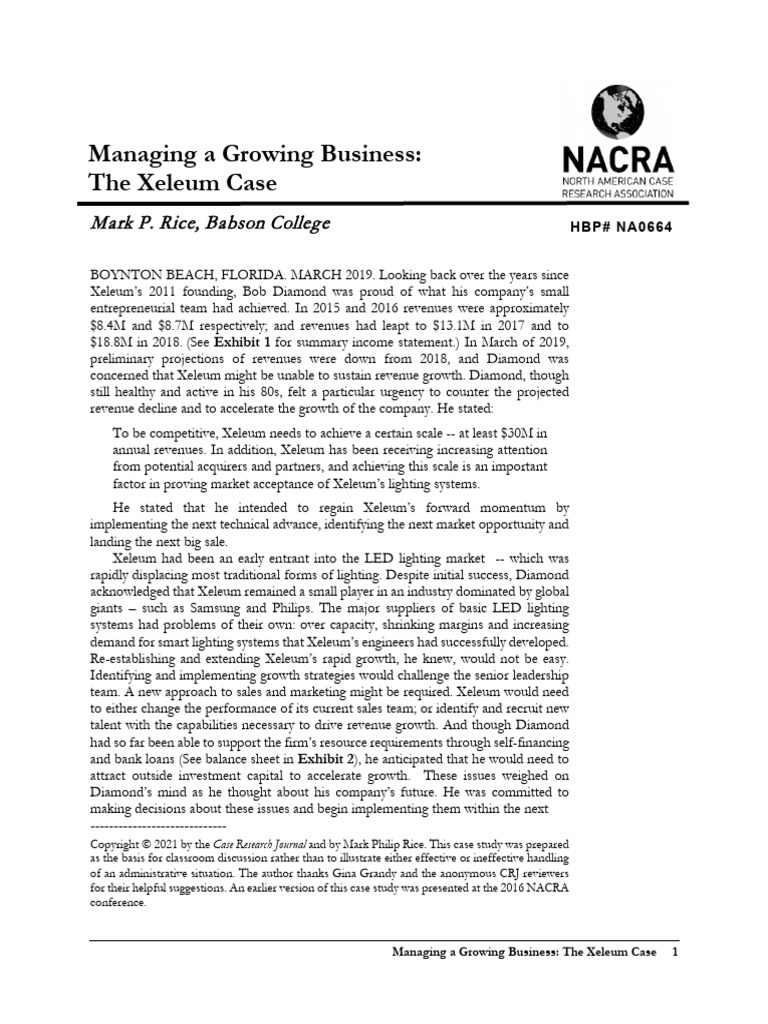 Managing A Growing Business | PDF