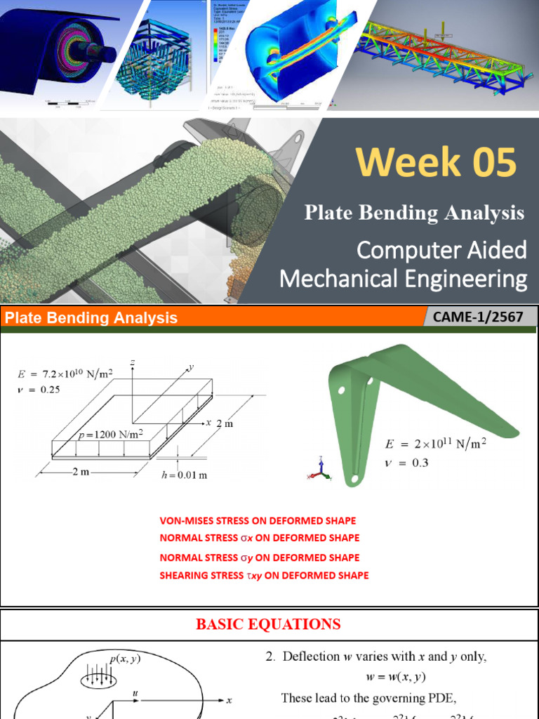 Week 05.3 - CAMED Chapter 12 Plate Bending Analysis | PDF