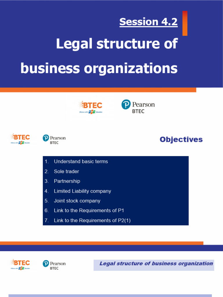 Lecture 4.2_Legal structure of business organization | PDF