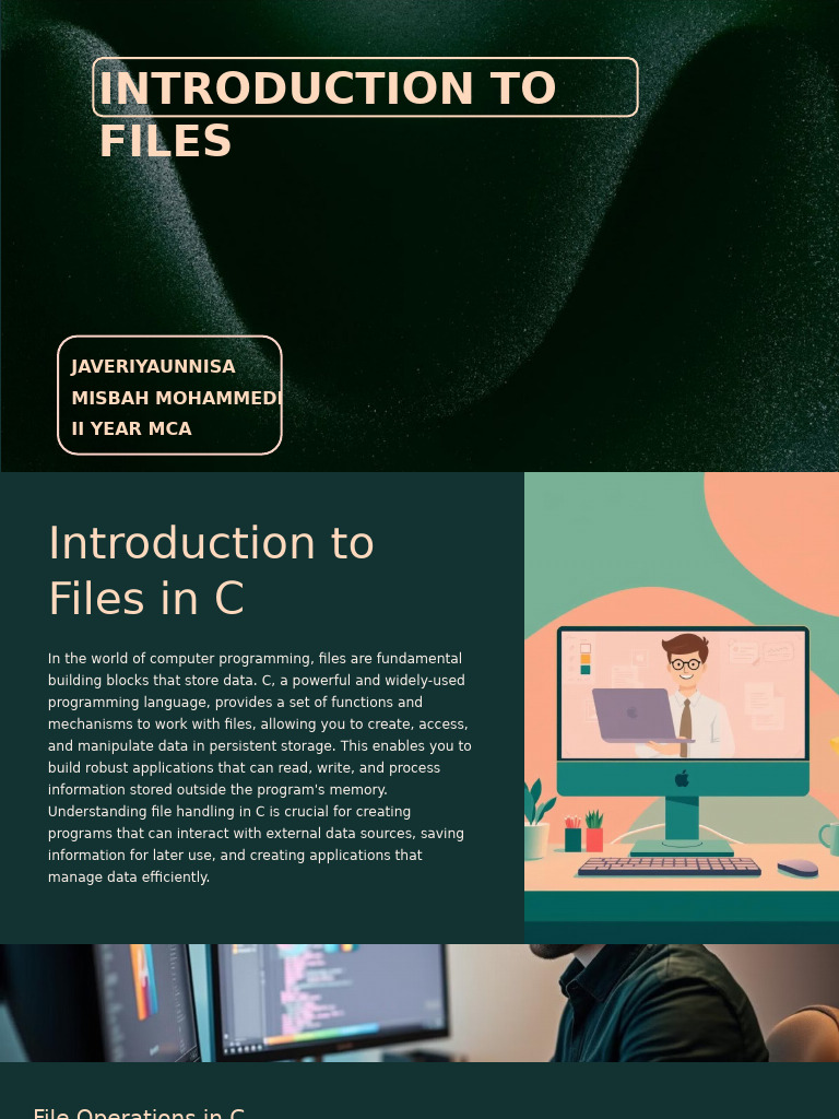 Introduction To Files in C | PDF | Computer File | Computers