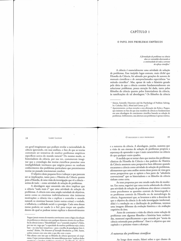 Laudan-O Progresso e Seus Problemas-Cap01 | PDF