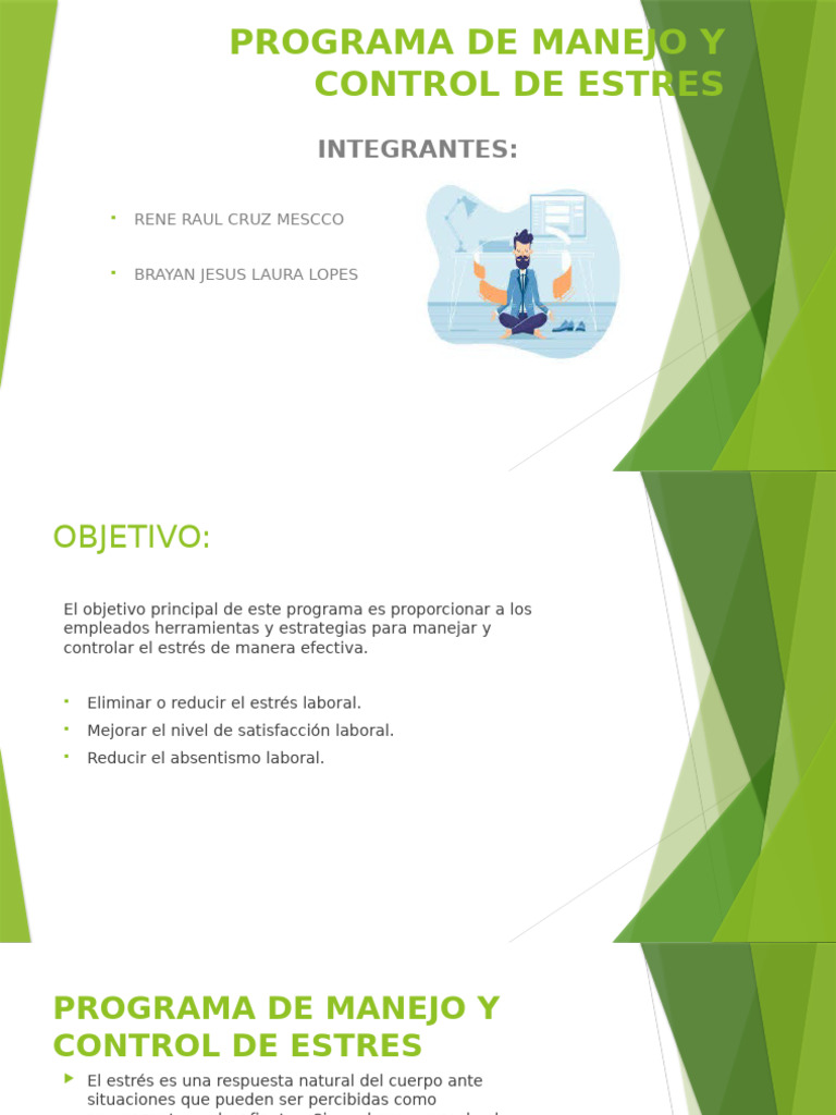 Programa de Manejo y Control de Estres | PDF