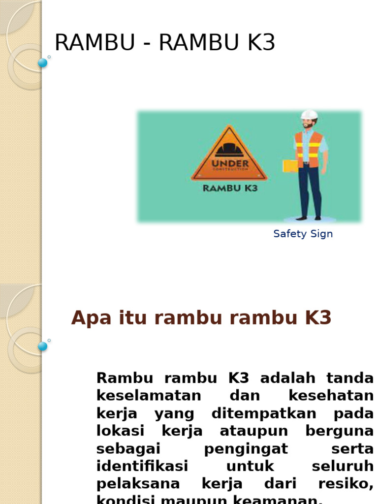 Materi Rambu K3 | PDF