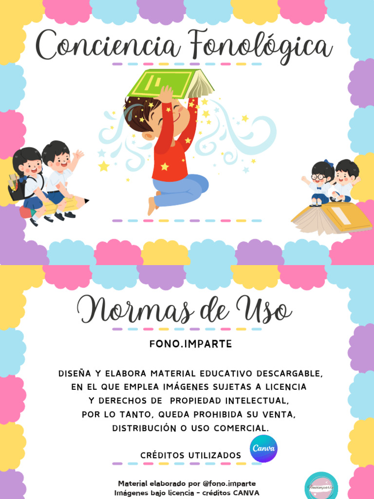 Conciencia Fonológica - Sílaba Inicial | PDF