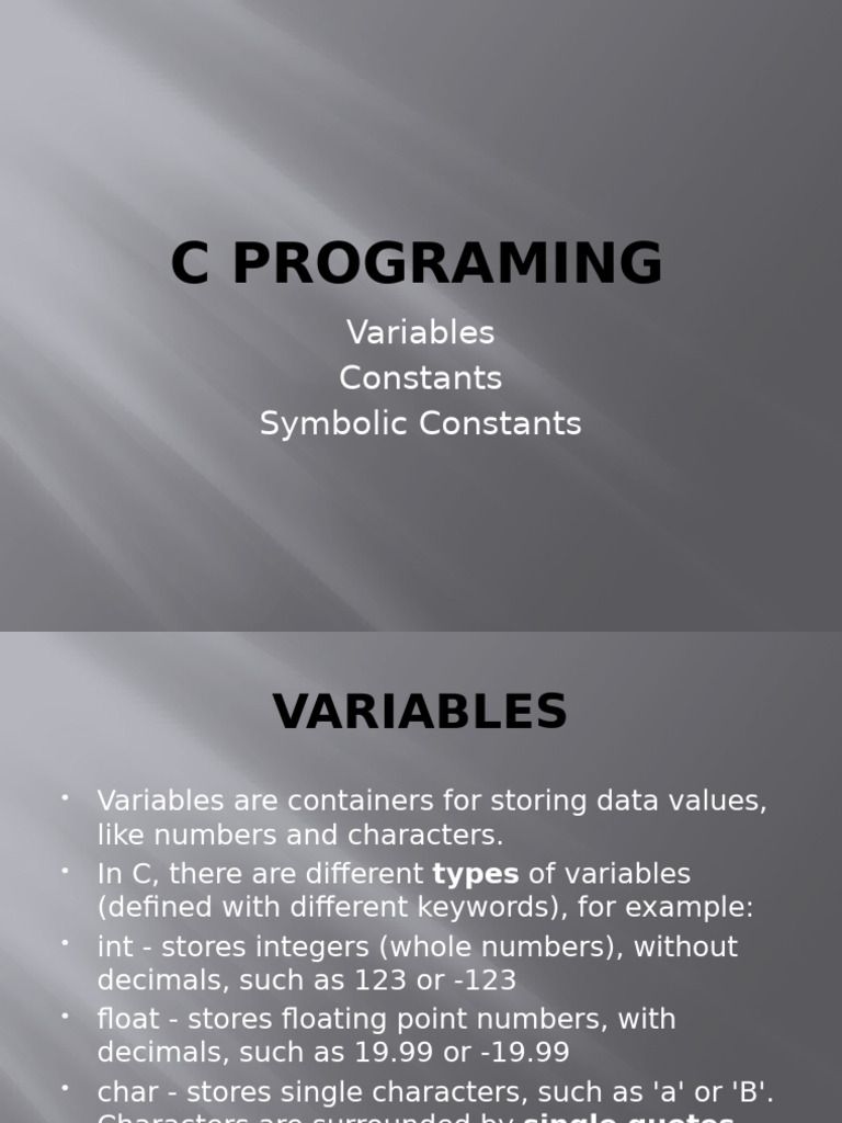 C PROGRAMING | PDF