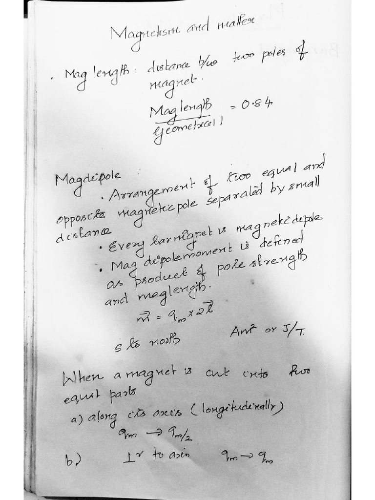 Magnetism Chapter 2 | PDF