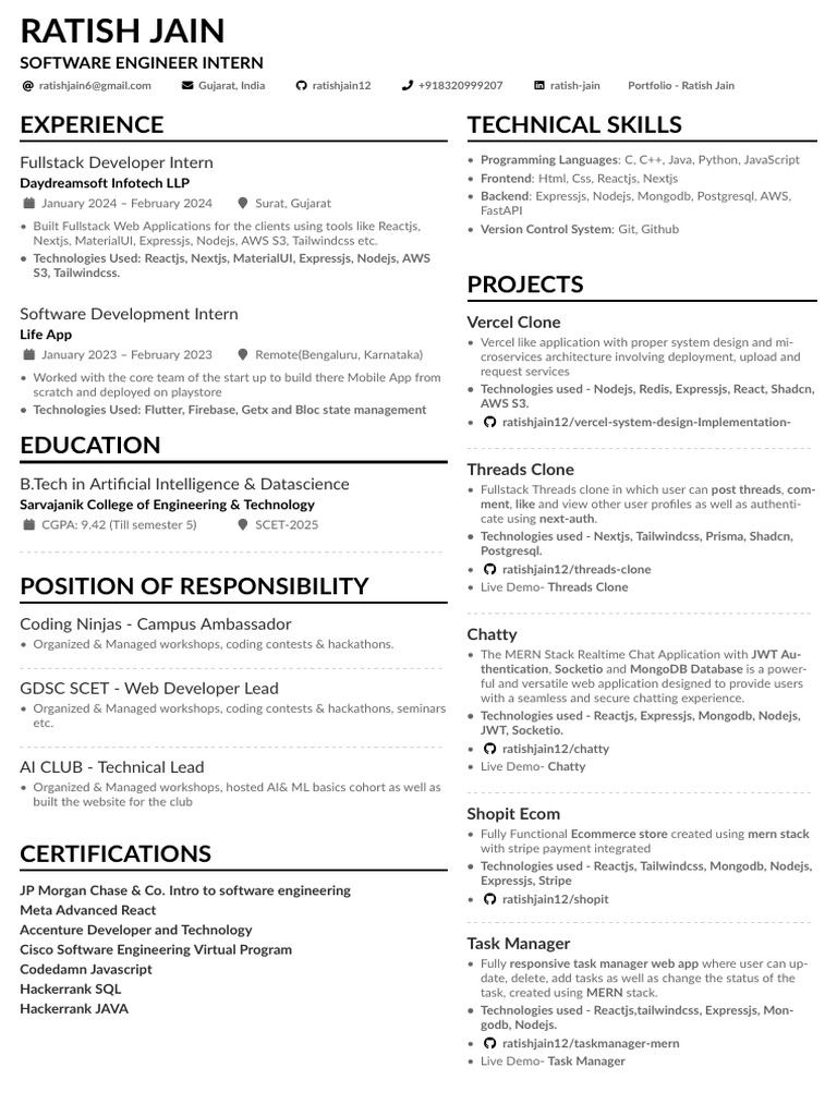 Ratishjain - Aids.2025 - Ratish Jain | PDF | Application Software | Art