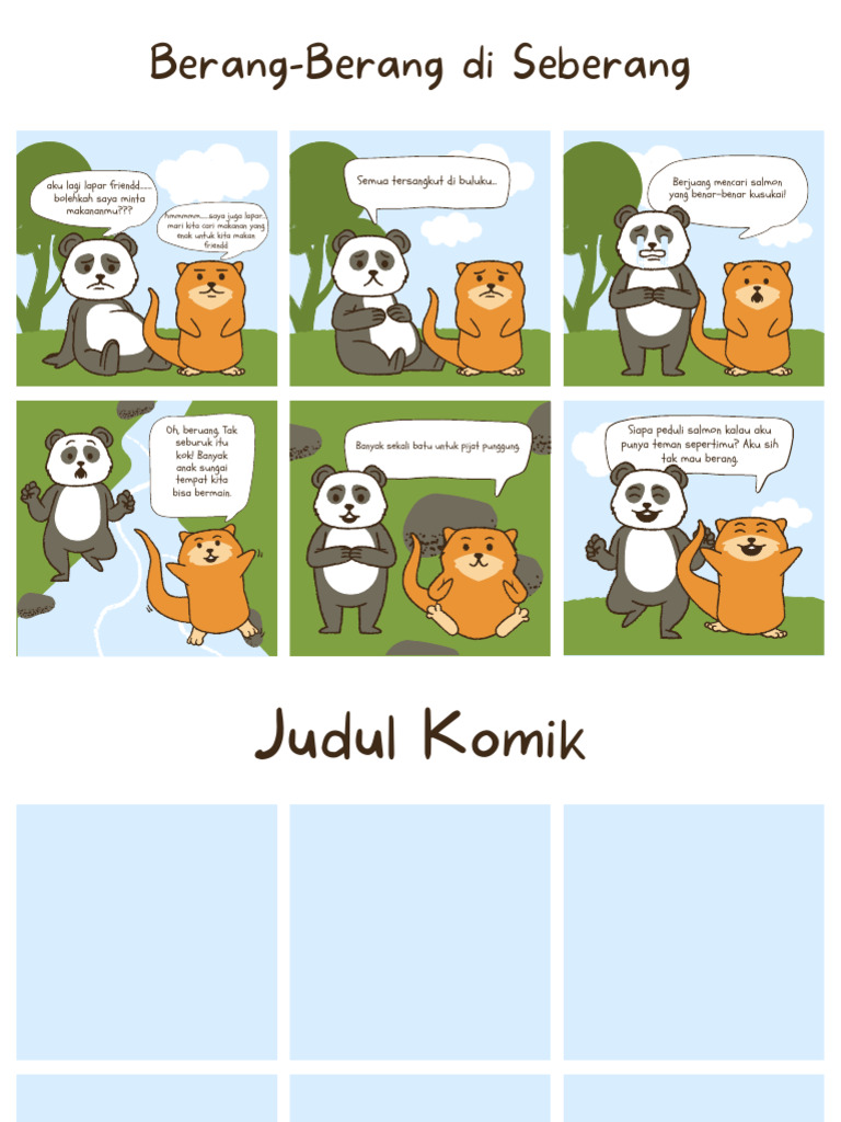 Komik Strip Hewan 6 Panel | PDF