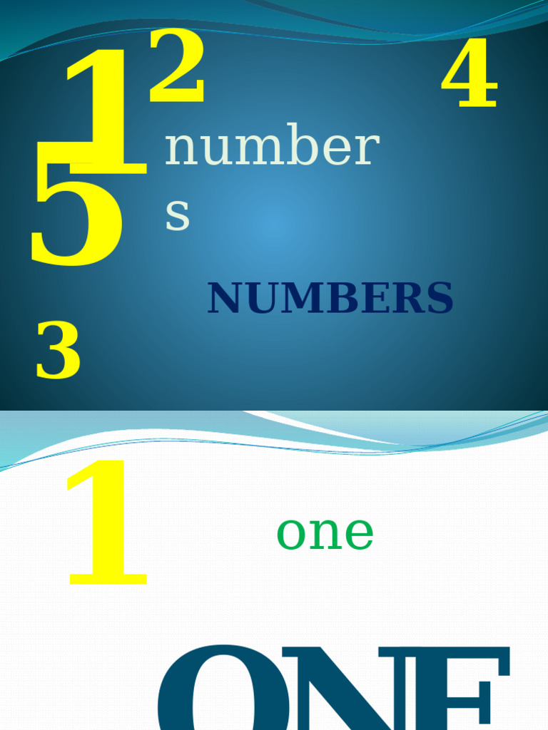 Numbers 110 Flashcards 38737 | PDF