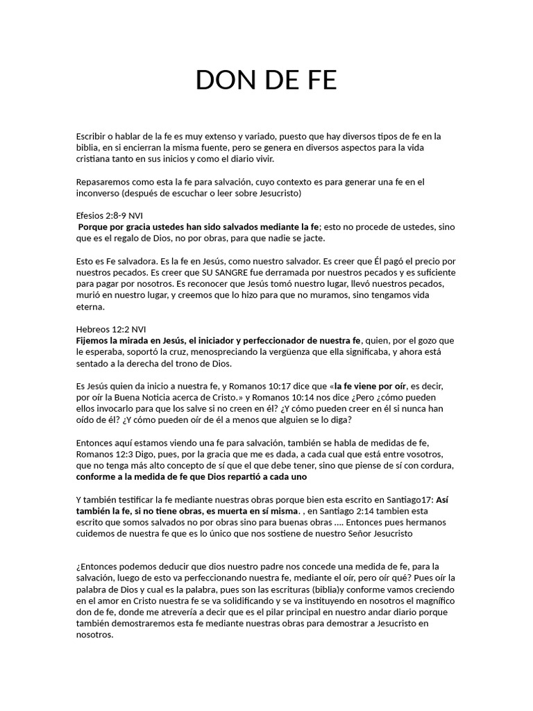 Don de Fe | PDF