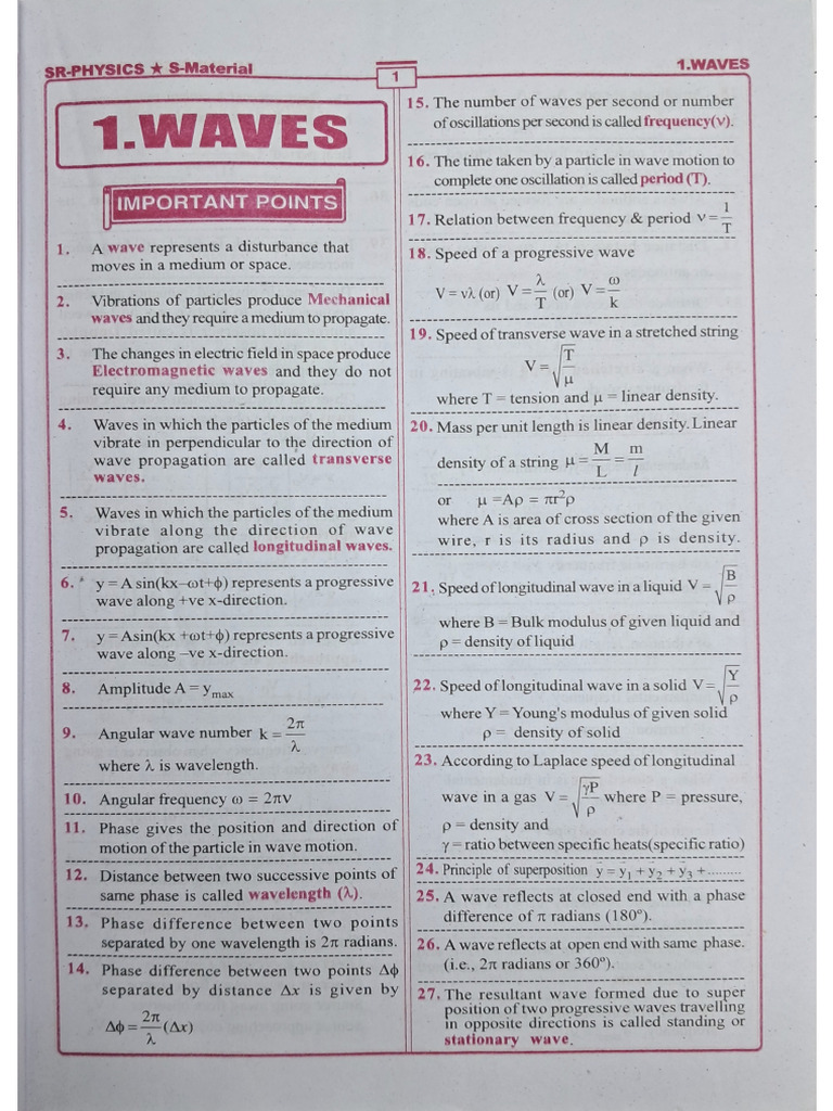 Physics Starq Waves | PDF
