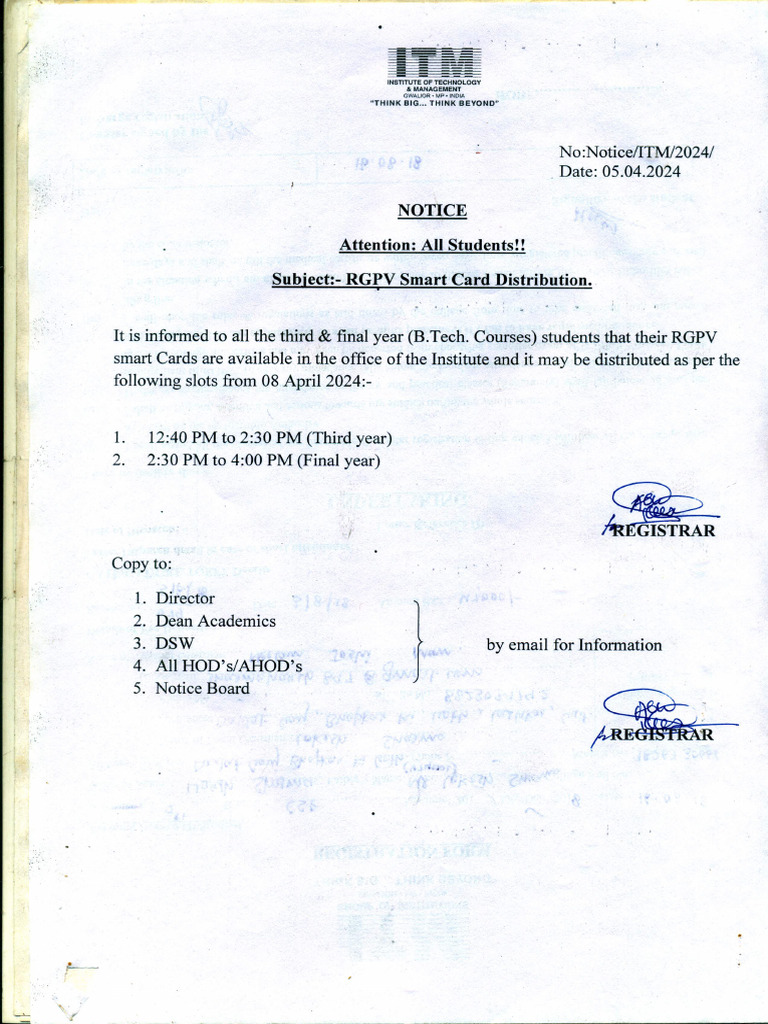 Notice 1 | PDF