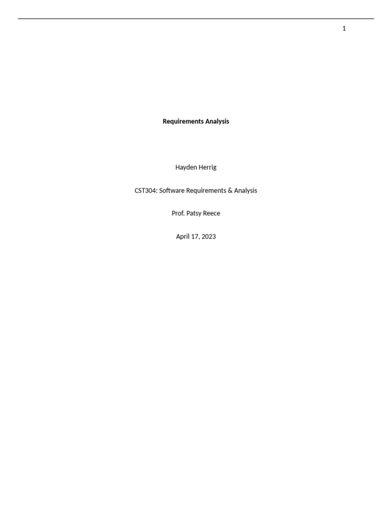 CST304 Hherrig Week 3 Assignment | PDF